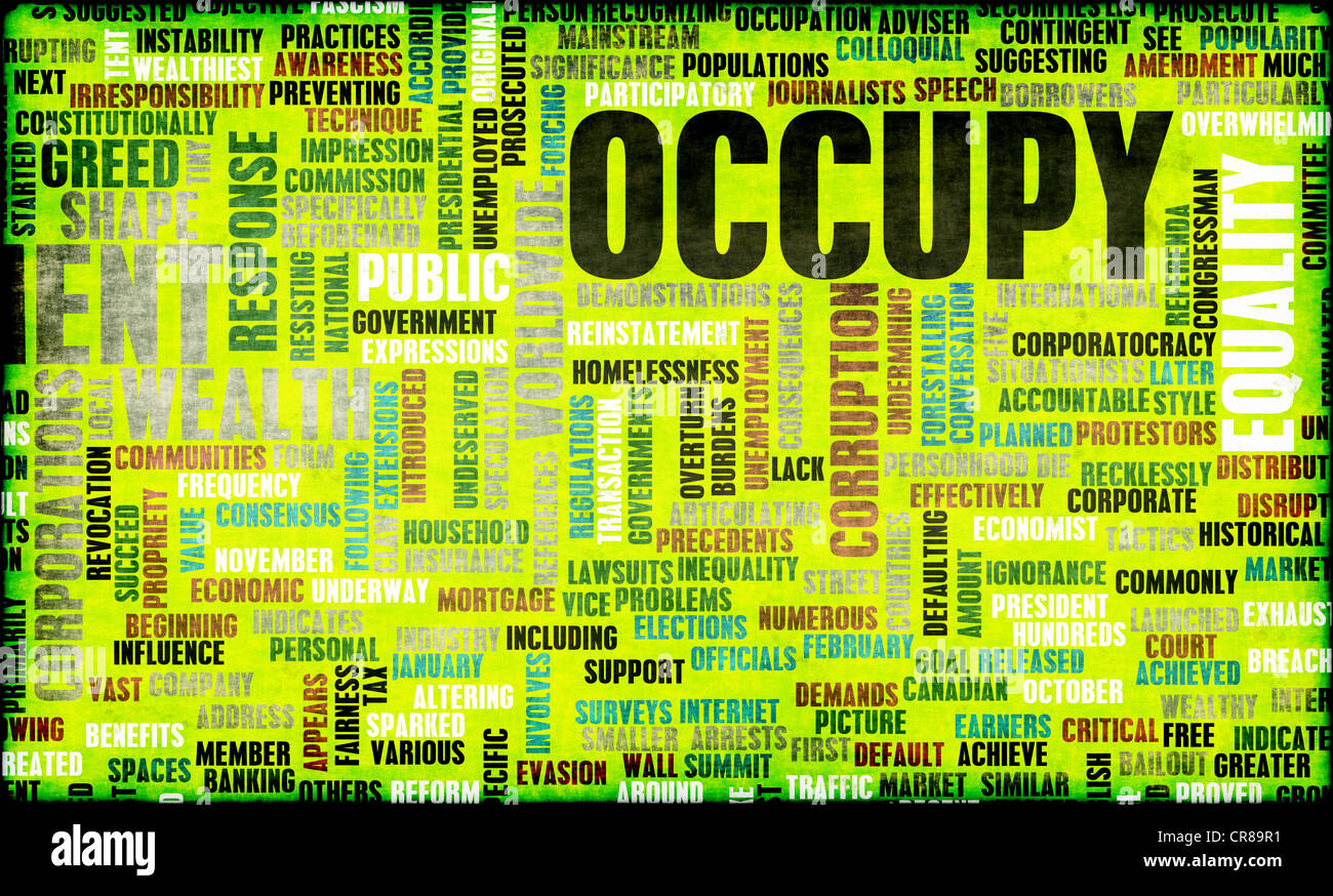 Occupy Movement Around the World as Concept Stock Photo - Alamy