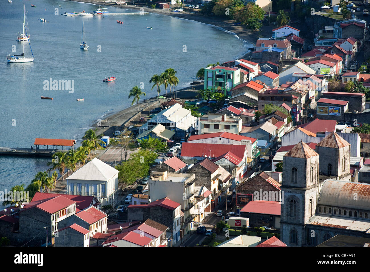 France, Martinique (French West Indies), St Pierre, cathedral of Notre ...