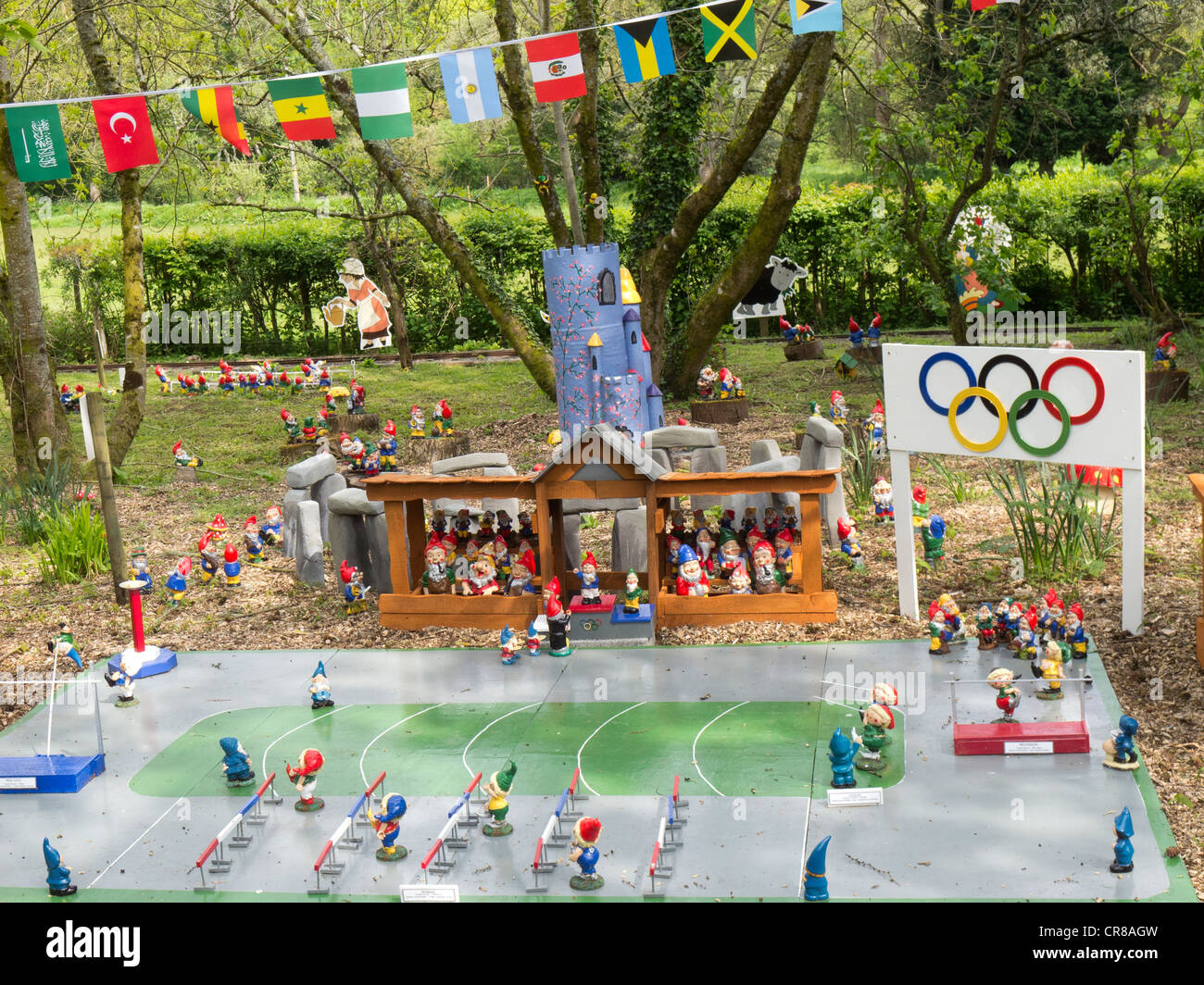 The Olympic village in Gnome Land at Devon railway Centre attraction ...
