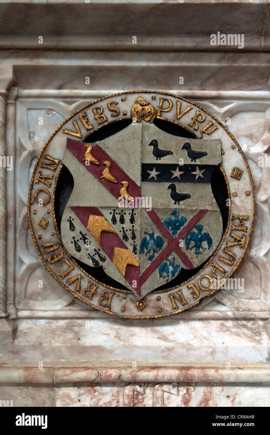 Sir Thomas Cave tomb detail, St. Nicholas Church, Stanford on Avon ...