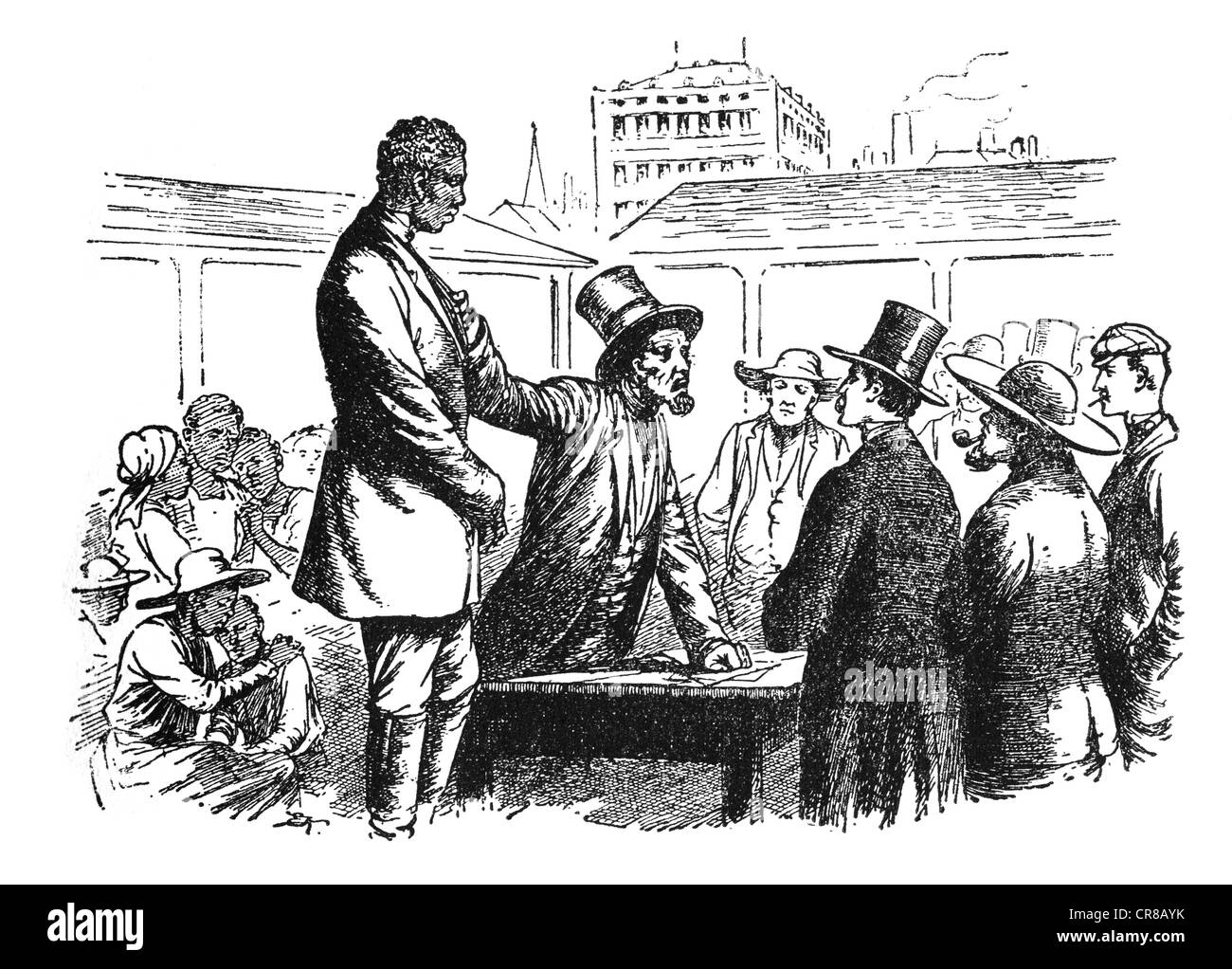 American slave auction hi-res stock photography and images - Alamy