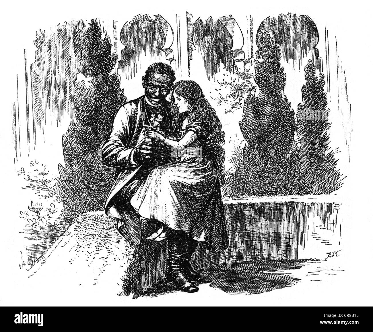 Uncle tom and eva Black and White Stock Photos & Images - Alamy