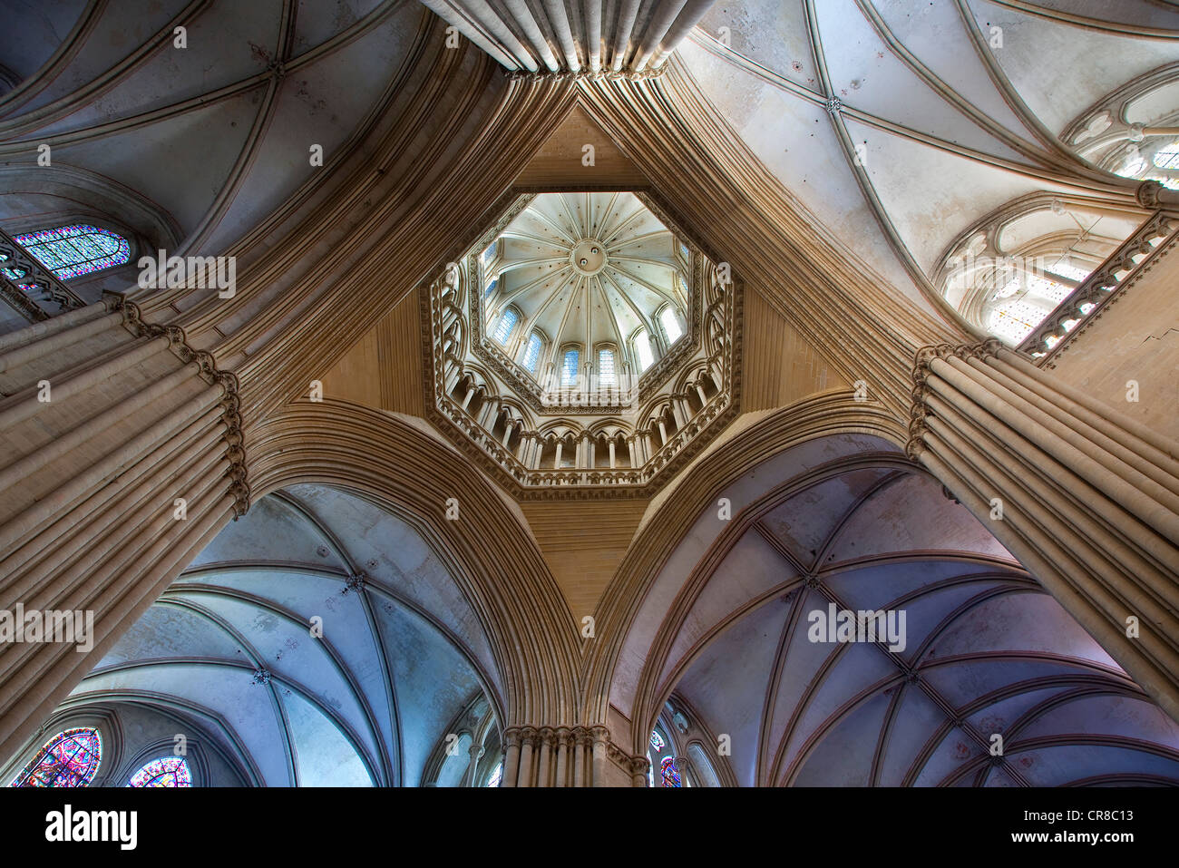 France, Manche, Coutances, the cathedral, crossing of the transepts ...
