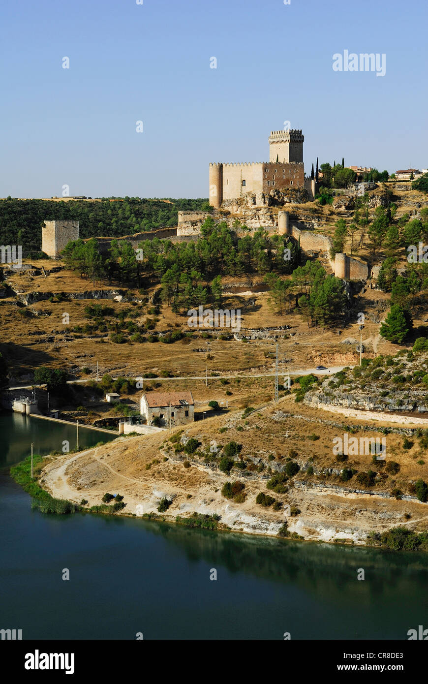 Spain, Castile-La Mancha, Alarcón, the Alarcón Castle, located at the ...