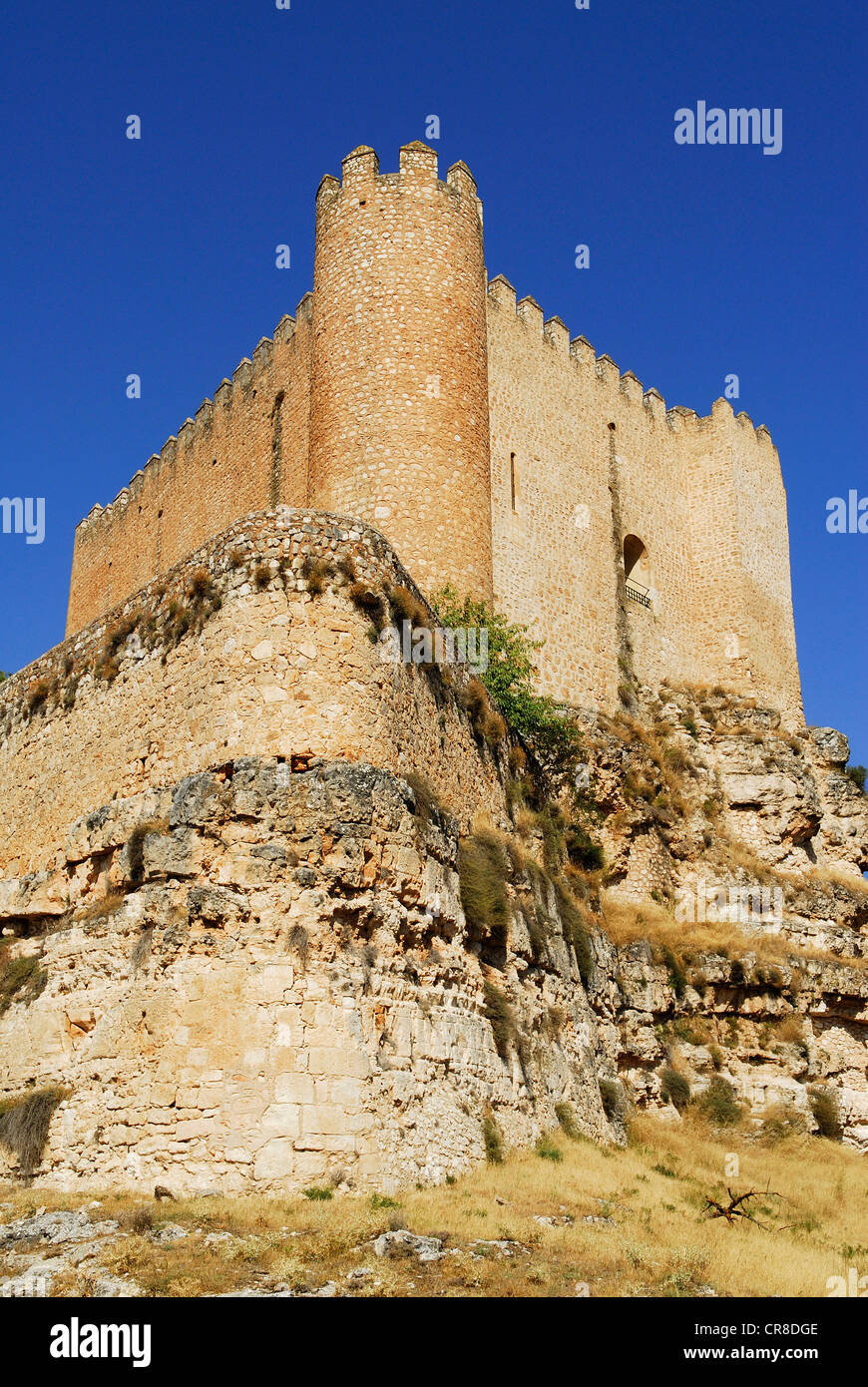 Spain, Castile-La Mancha, Alarcon, the Alarcon Castle, located at the ...