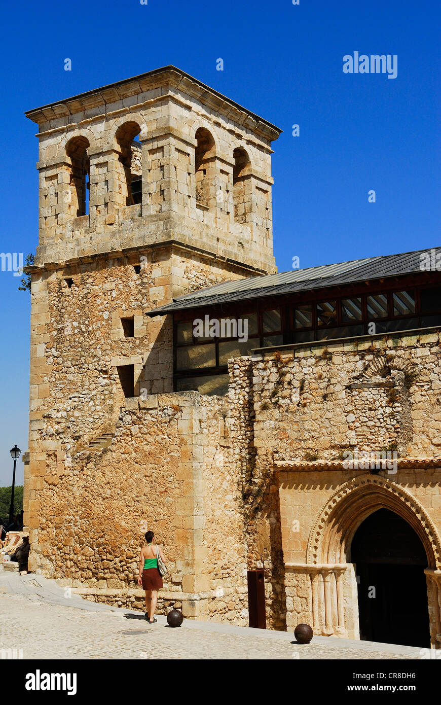 Spain, Castile-La Mancha, Alarcón, St Dominique de Silos Church housing ...