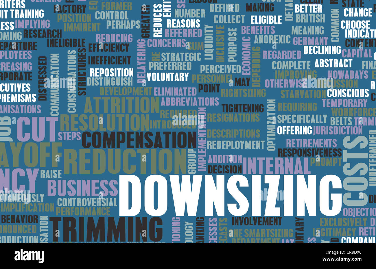 Downsizing of Job in the Corporate Workplace Stock Photo - Alamy