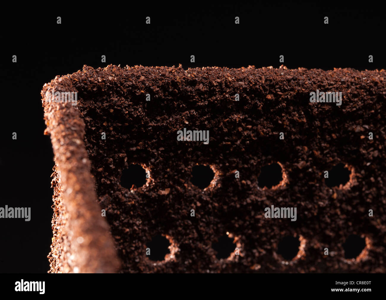 Closeup Of Grinded Coffee Grains Stock Photo Alamy
