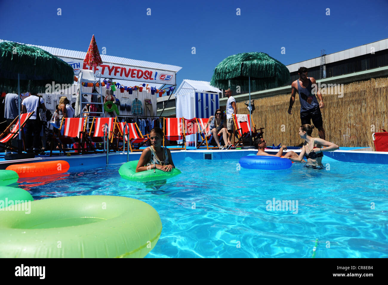 DSL 55 fair stand with a swimming pool, Bread & Butter Premier League ...