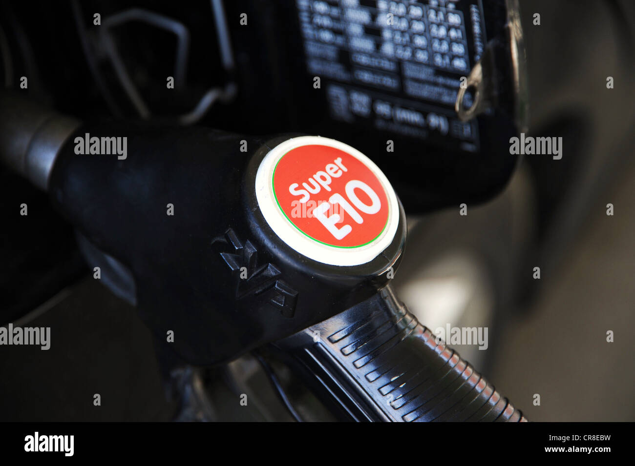 Super E10 gasoline Stock Photo - Alamy