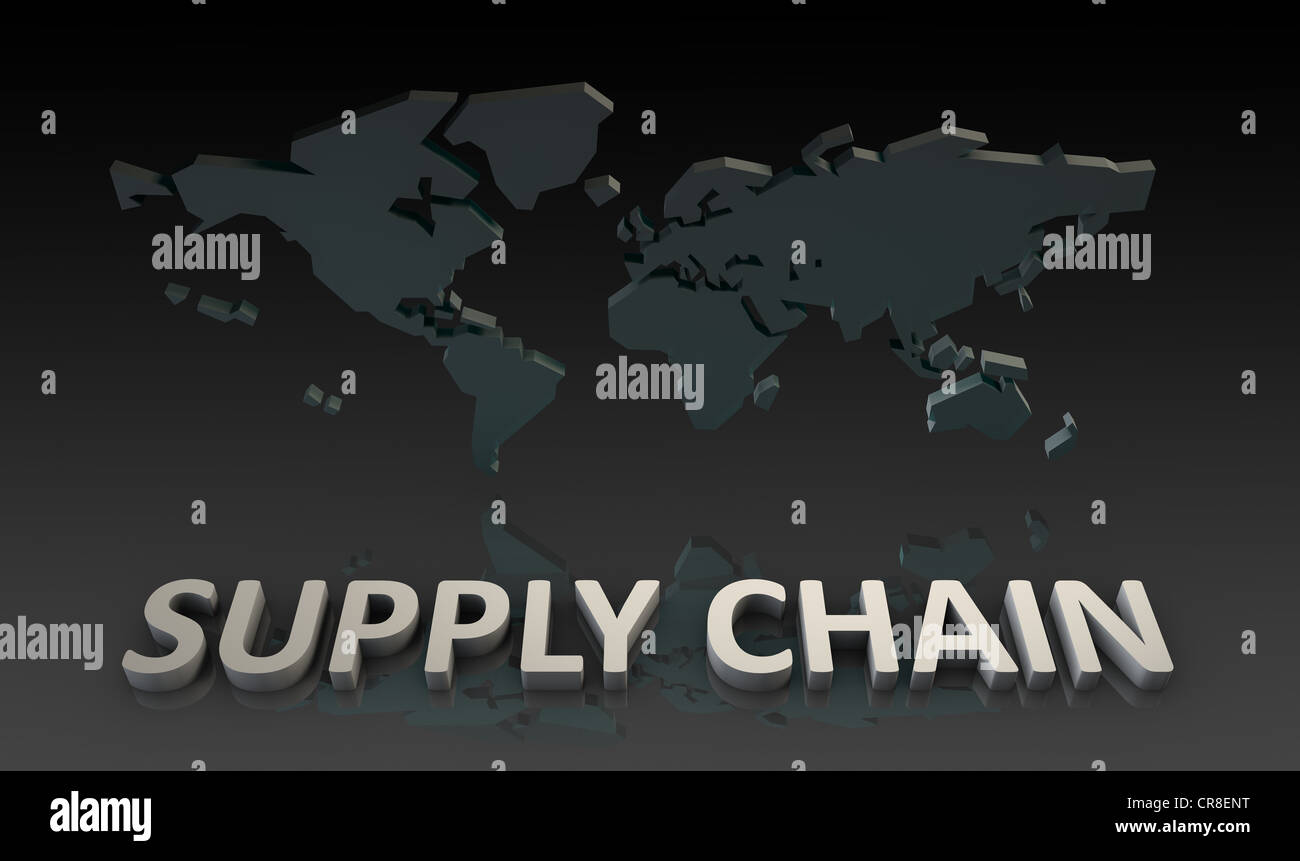 Supply Chain Management Processes As a Concept Stock Photo - Alamy