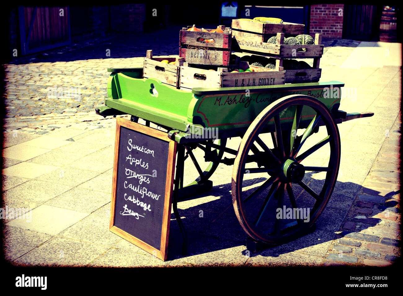 Traditional fruit and vegetable barrow hi-res stock photography and ...
