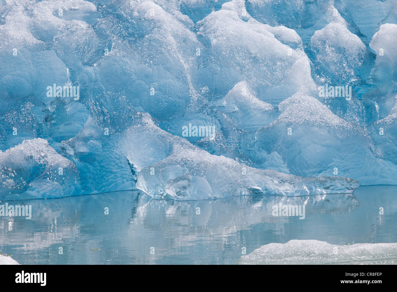 Blue Ice at Tracy Arm Glacier Stock Photo - Alamy