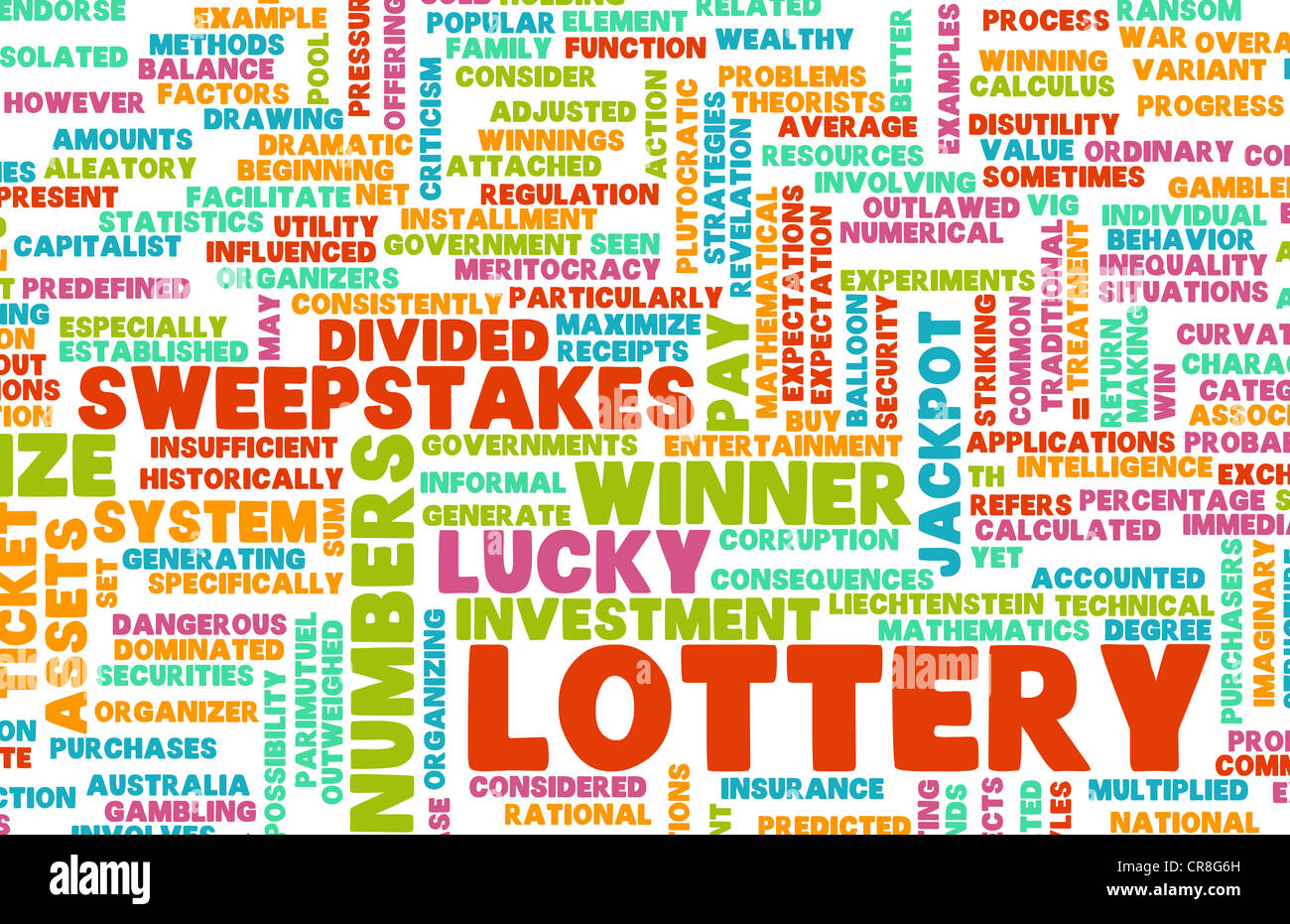 Lottery Ticket of a Lucky Selected Winner Stock Photo - Alamy