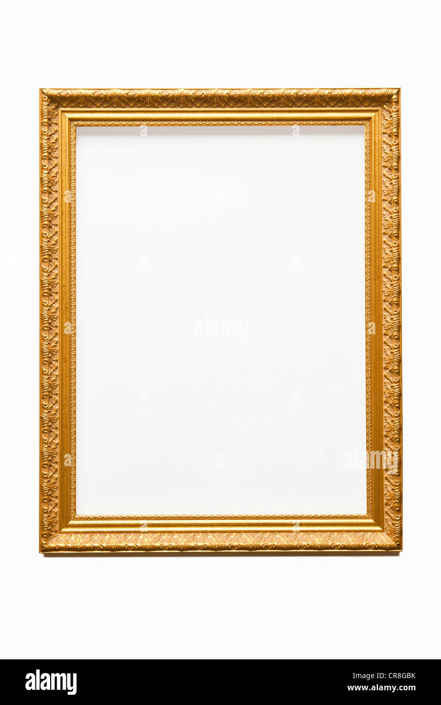 Empty gold frame Stock Photo - Alamy