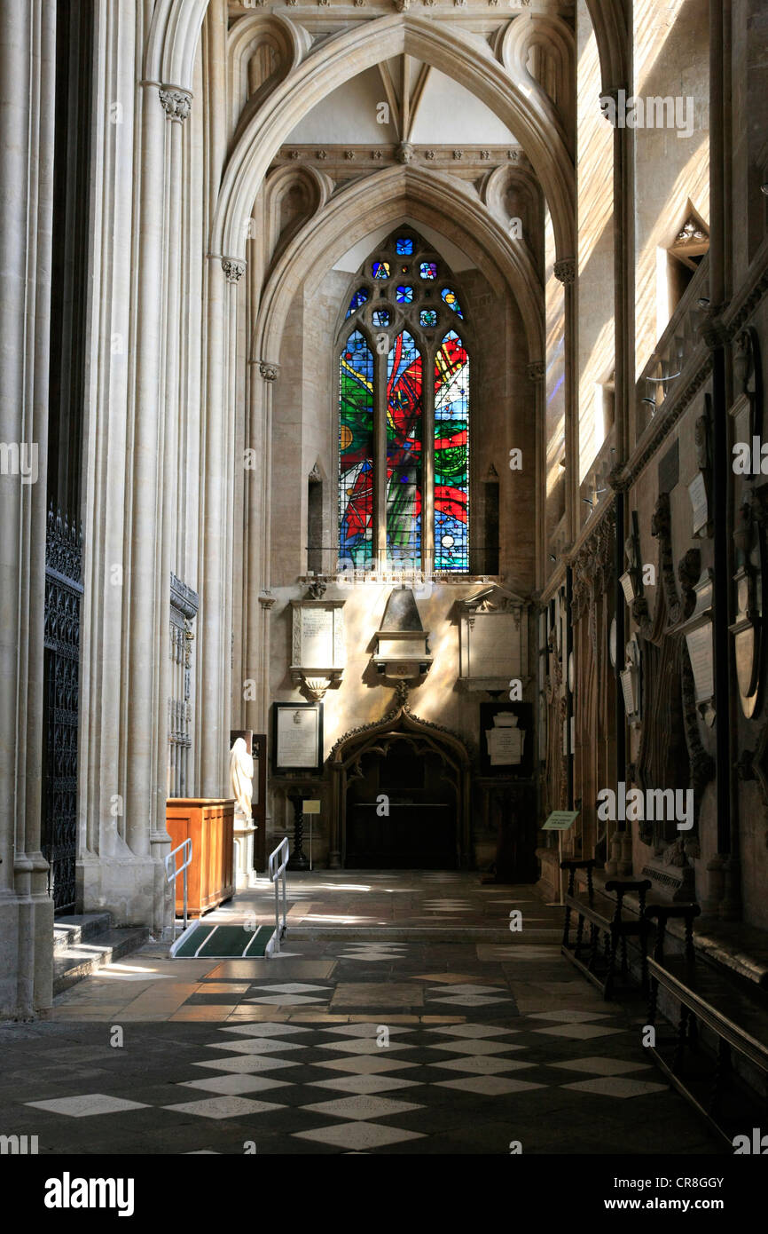 Viewing the inside of Bristol's Cathedral England Stock Photo - Alamy