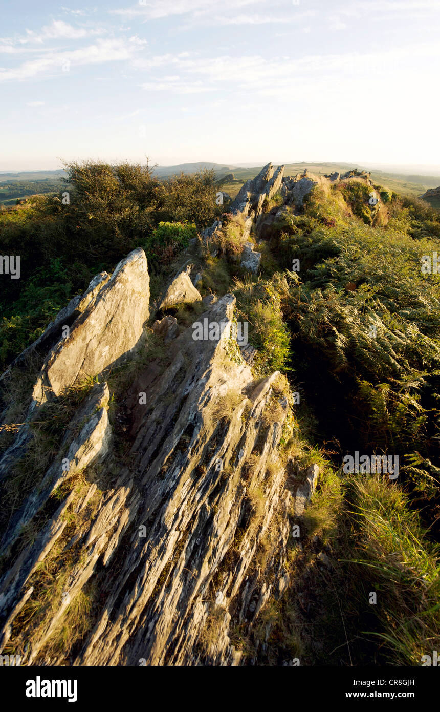France, Finistere, Morlaix, Monts d'Arree, Roc Trevelez Stock Photo - Alamy