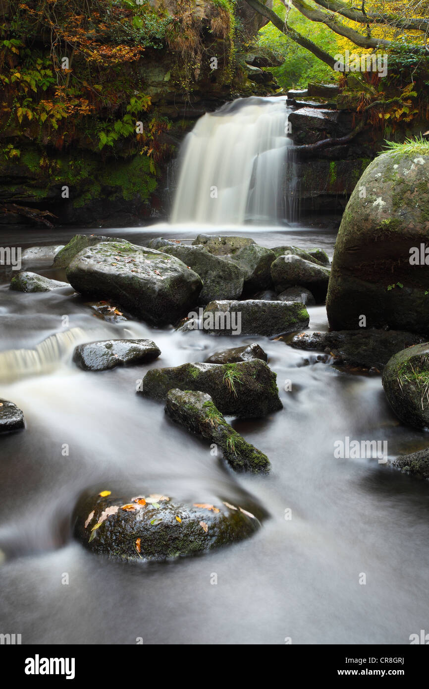Thomason Foss waterfall, beck hole, Goathland Stock Photo - Alamy