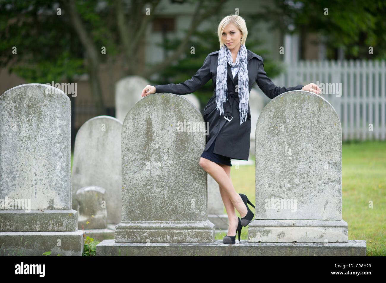 Mourning grave widow hi-res stock photography and images - Alamy