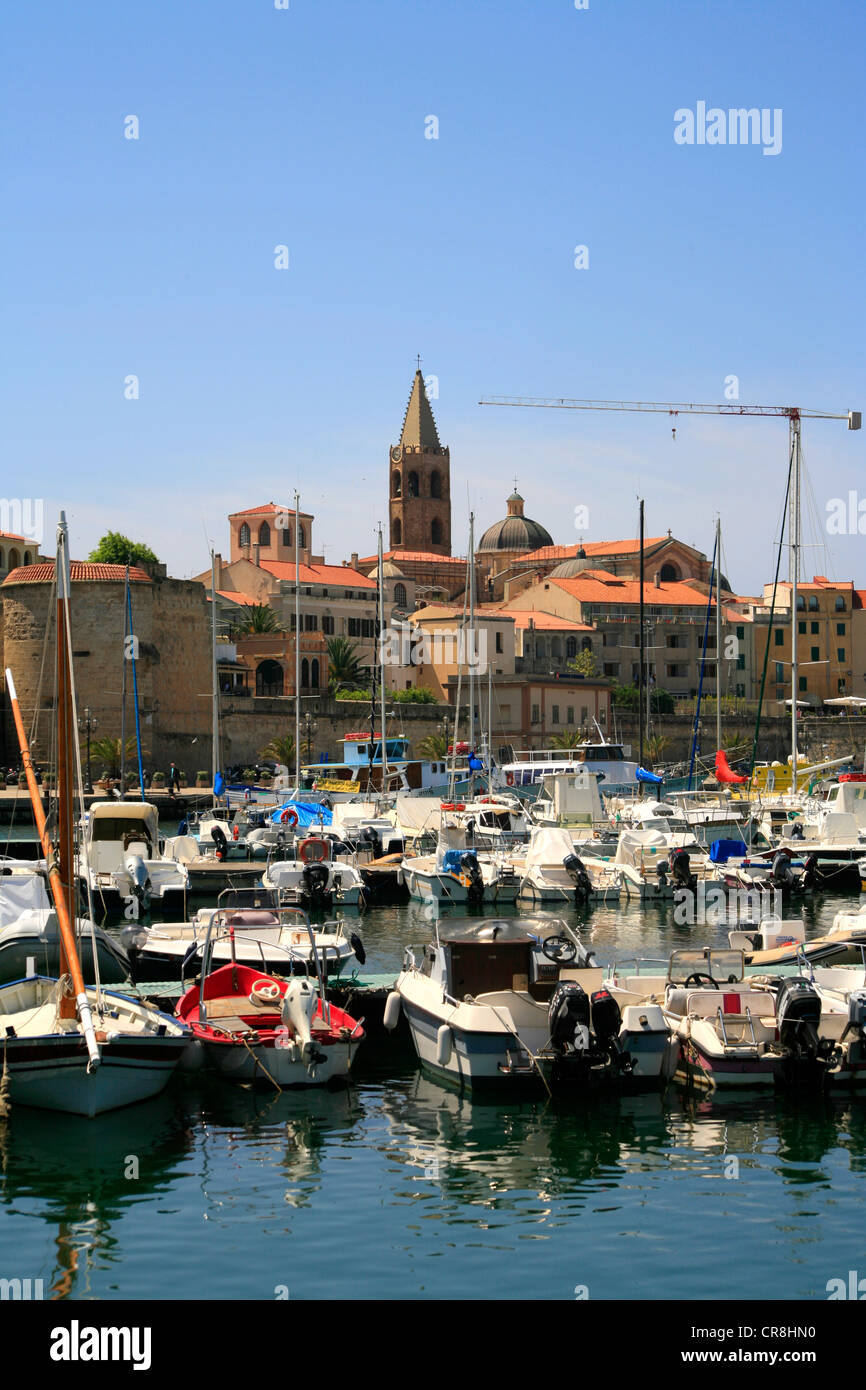 Alghero town, Sardinia Italy Stock Photo - Alamy