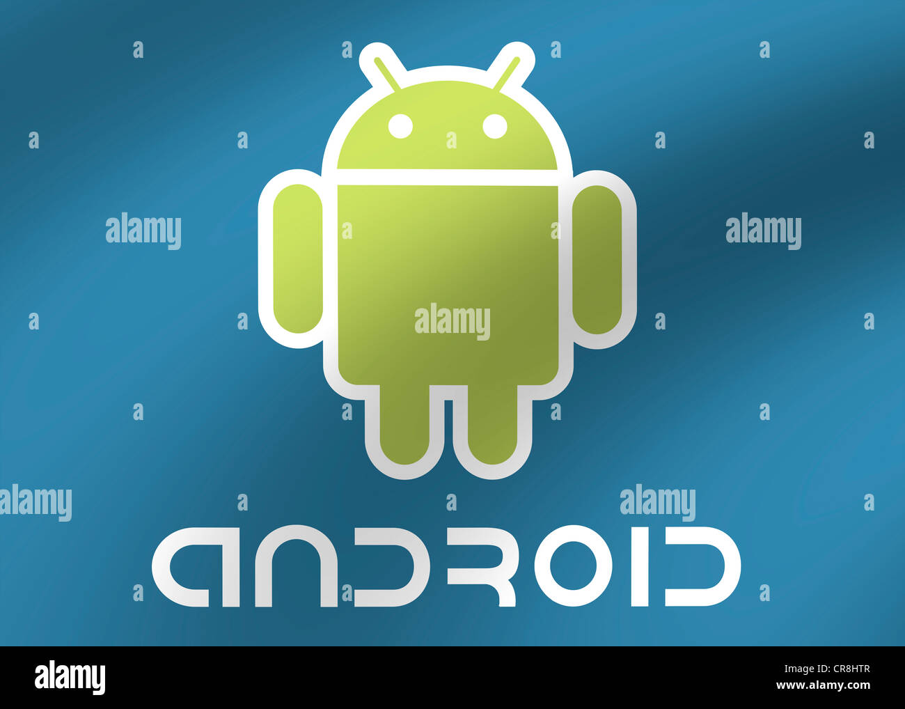 Android logo flag symbol icon emblem Stock Photo - Alamy