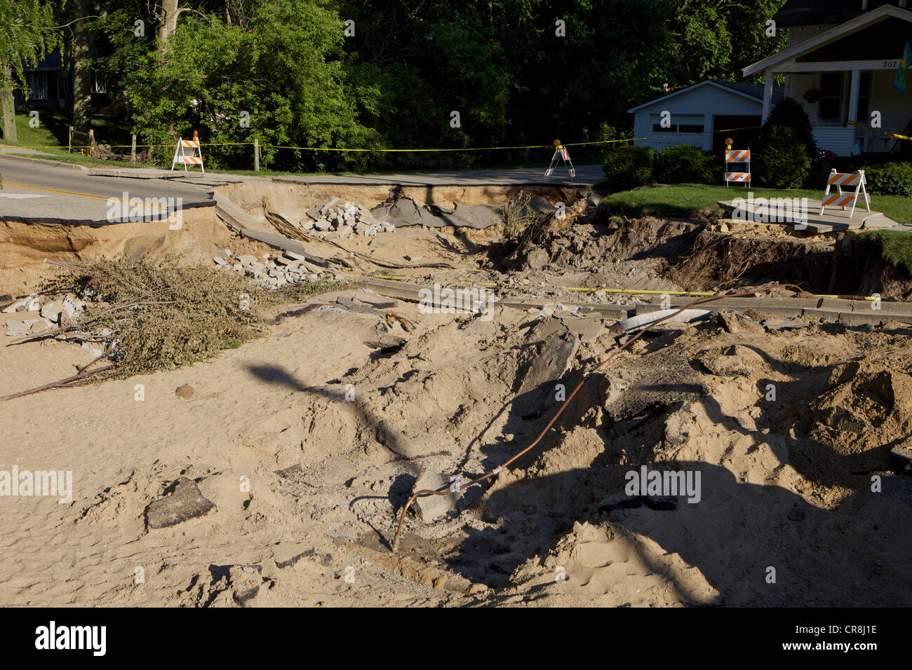 Road washout hi-res stock photography and images - Alamy