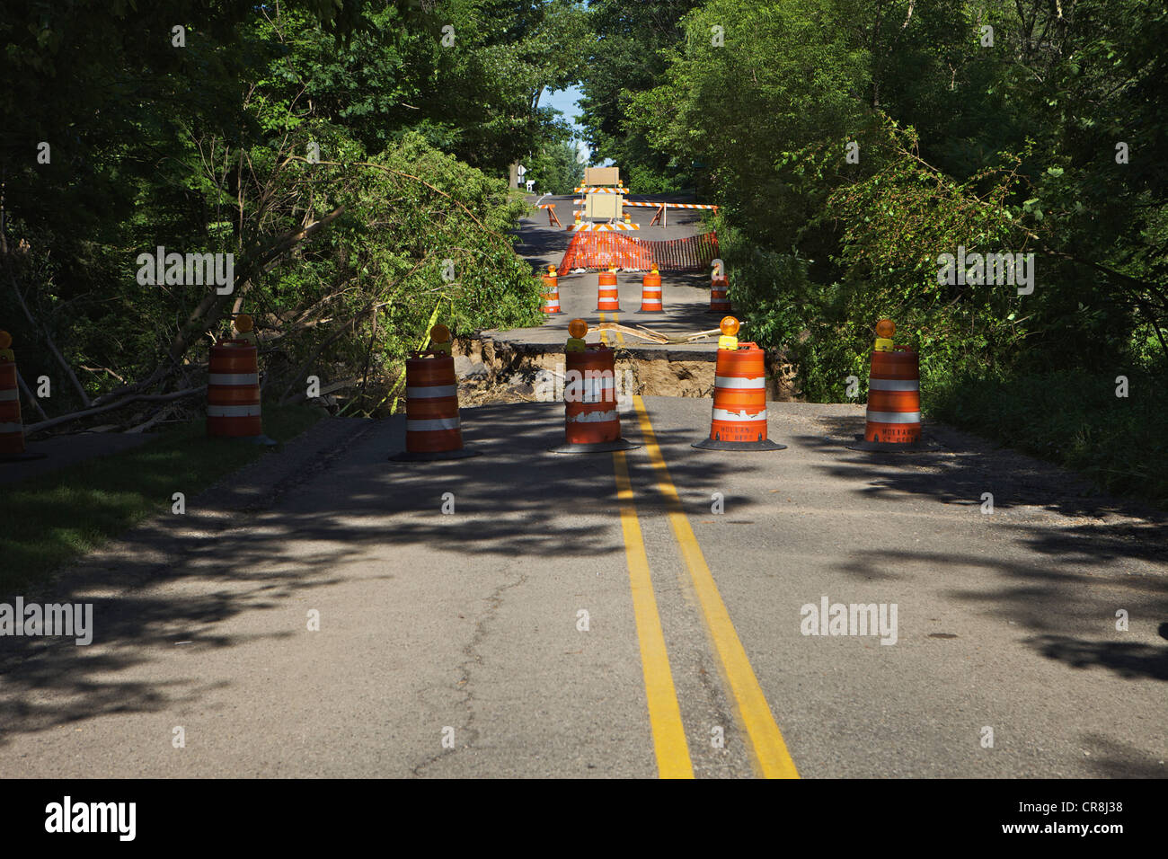 Road washout hi-res stock photography and images - Alamy