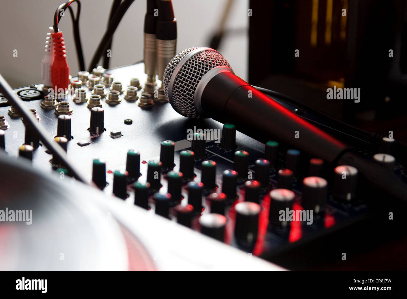 Audio recording studio equipment Stock Photo - Alamy