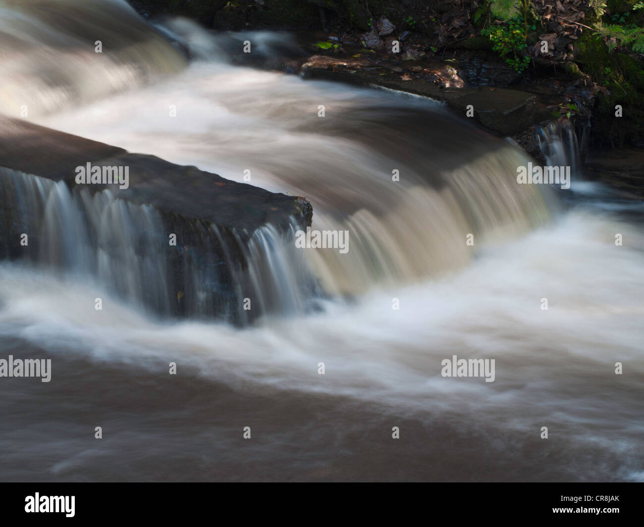 Fish Ladder on River Yarrow at Birkacre Stock Photo - Alamy