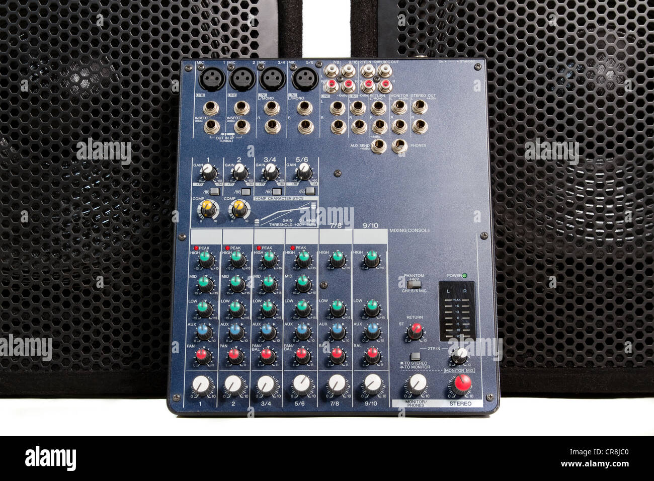 Professional sound mixer and loudspeakers suitable for studio or ...
