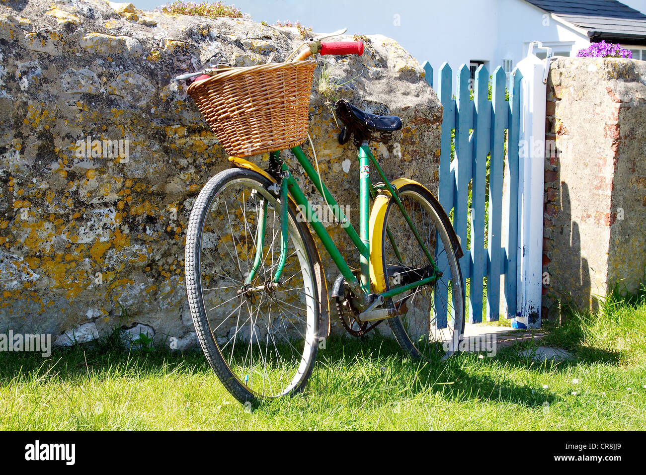 Timeless era, Cycle at the Gate Stock Photo - Alamy