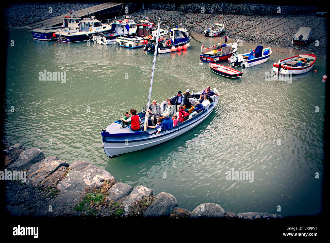 Boat trips around the shores of North Devon landing at Clovelly Harbor ...