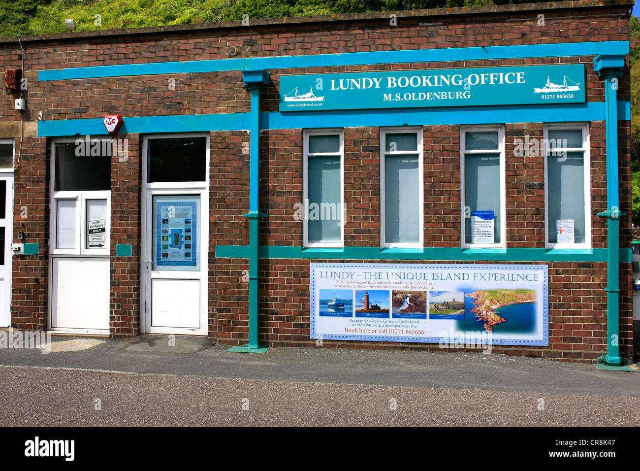 The Lundy Island Ferry Booking Office at Ilfracombe in Devon Stock ...