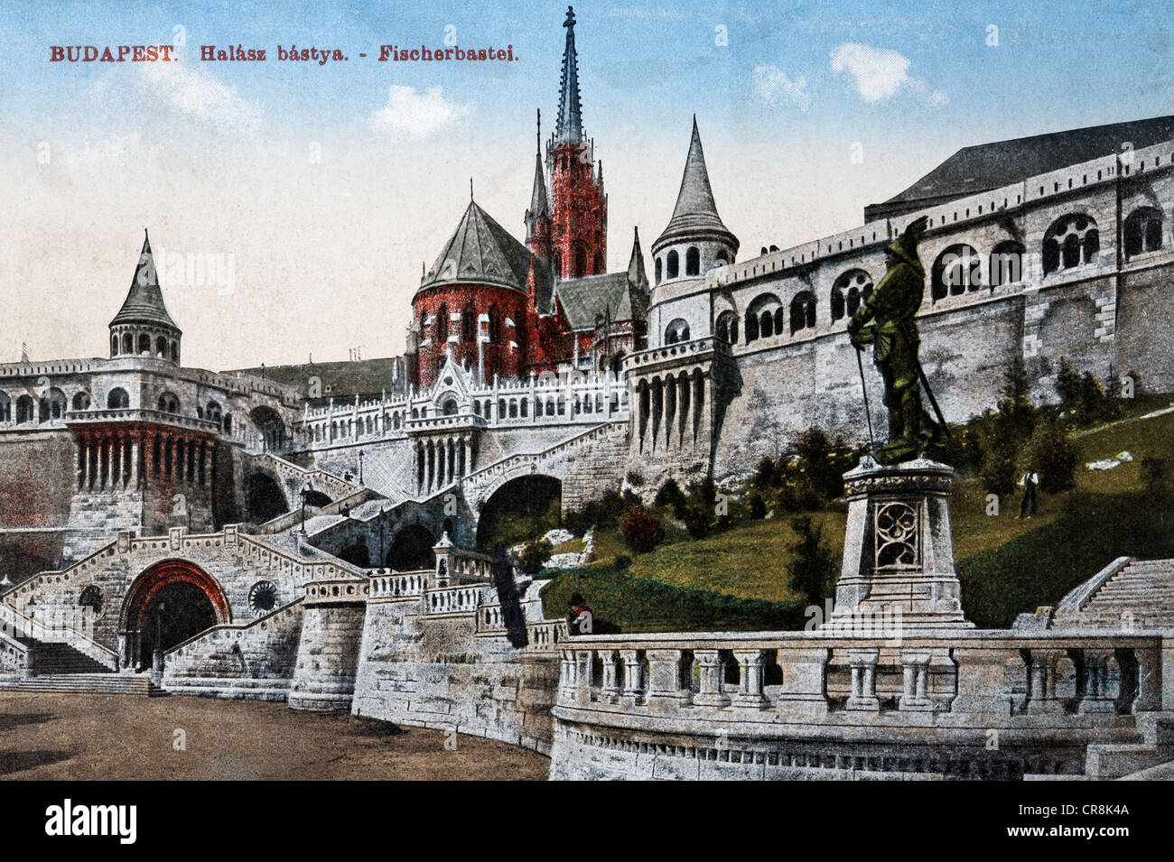 Halászbástya or Fisherman's Bastion in Budapest, Hungary, historic ...