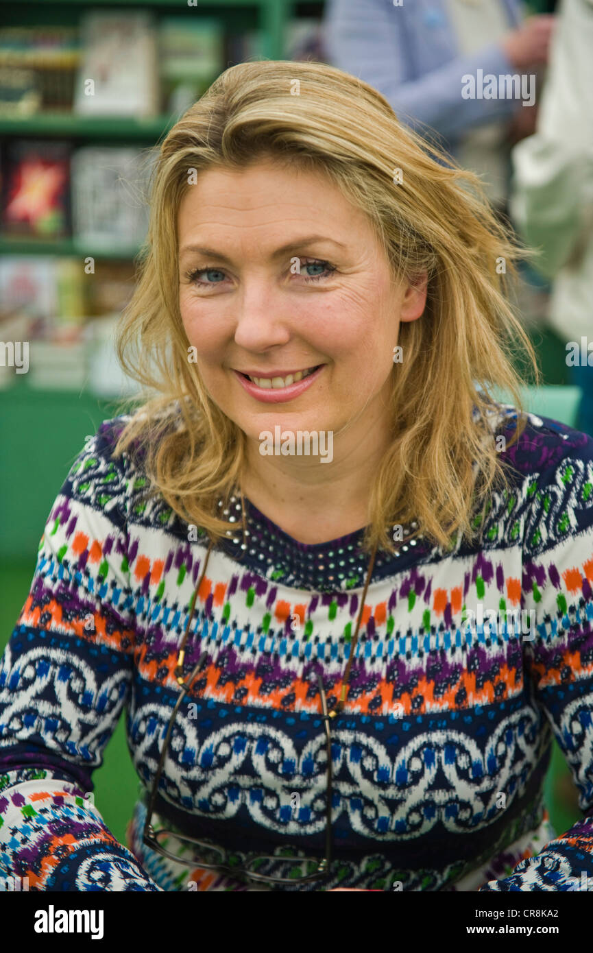Fiona, The Countess of Carnarvon, author pictured at The Telegraph Hay ...