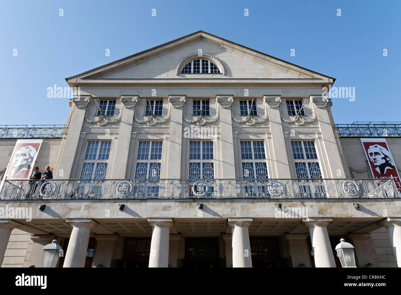 Deutsches Nationaltheater theatre in Weimar, Thuringia, Germany, Europe ...
