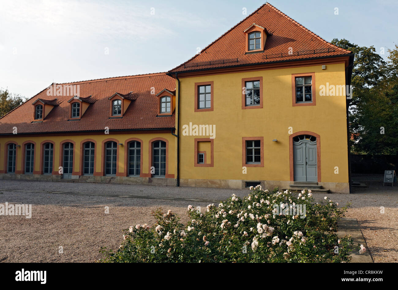 Baroque manor house, Wielandgut Ossmannstedt education center, Weimarer ...