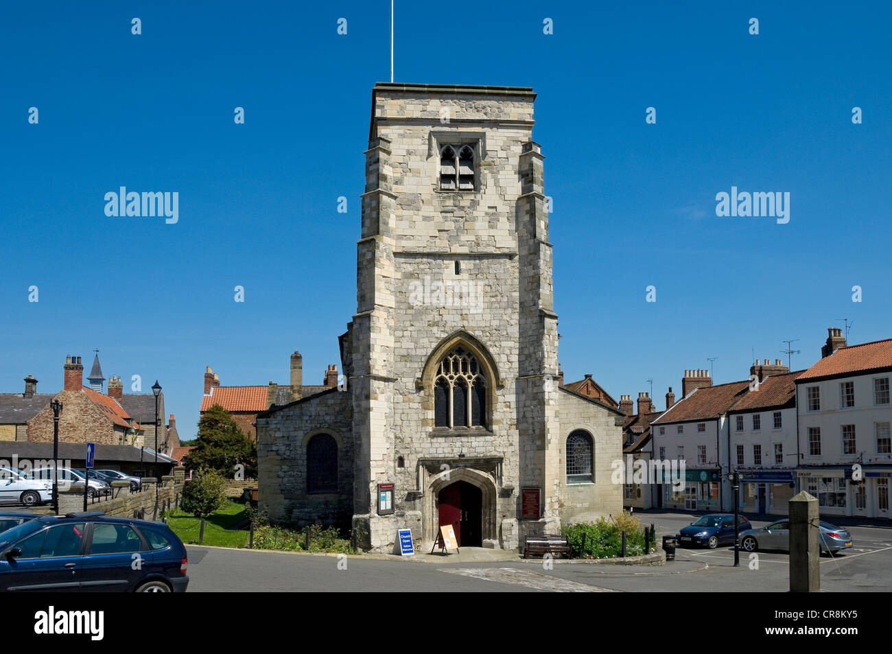 St Michael's Church in the town centre Market Place Malton North ...