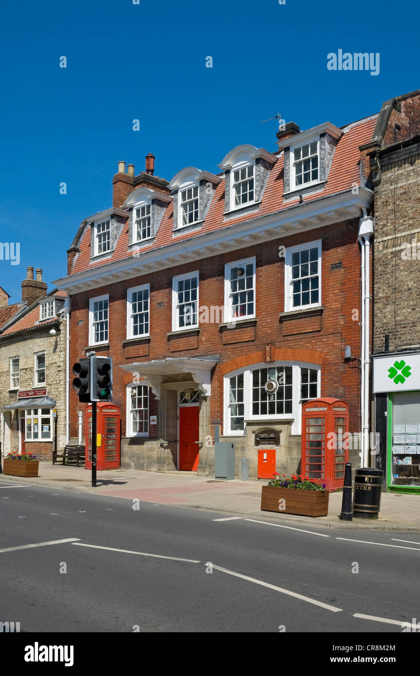 Post office in the town centre Wheelgate Malton North Yorkshire England ...