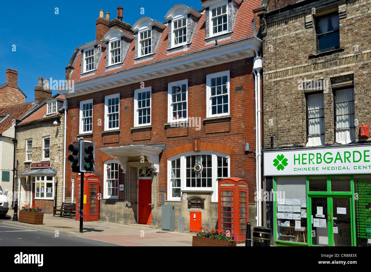 Post office in the town centre Wheelgate Malton North Yorkshire England ...