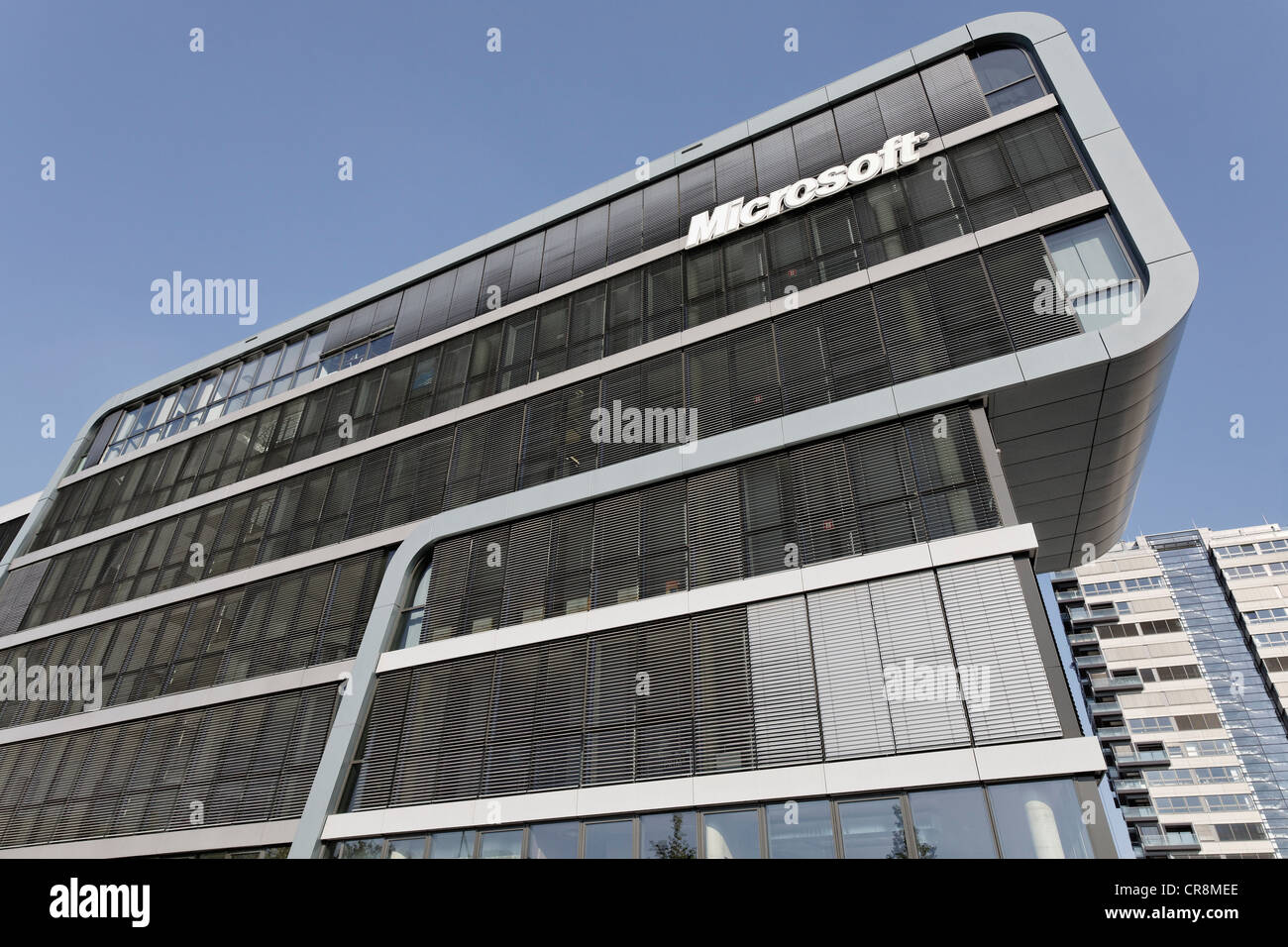 Microsoft building in the Rheinauhafen district, Cologne, North Rhine ...