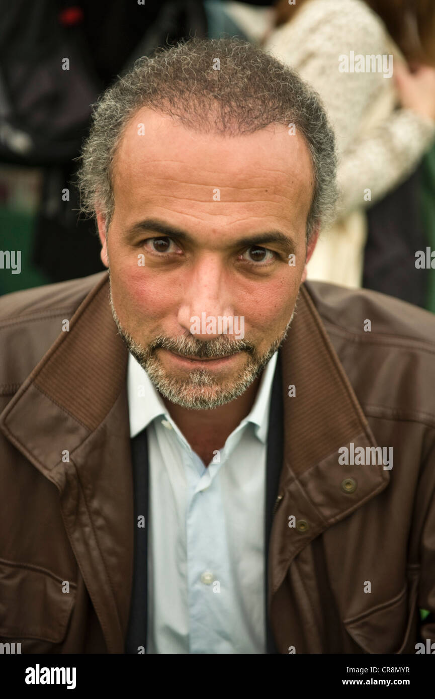 Tariq Ramadan, Swiss academic and writer pictured at The Telegraph Hay ...