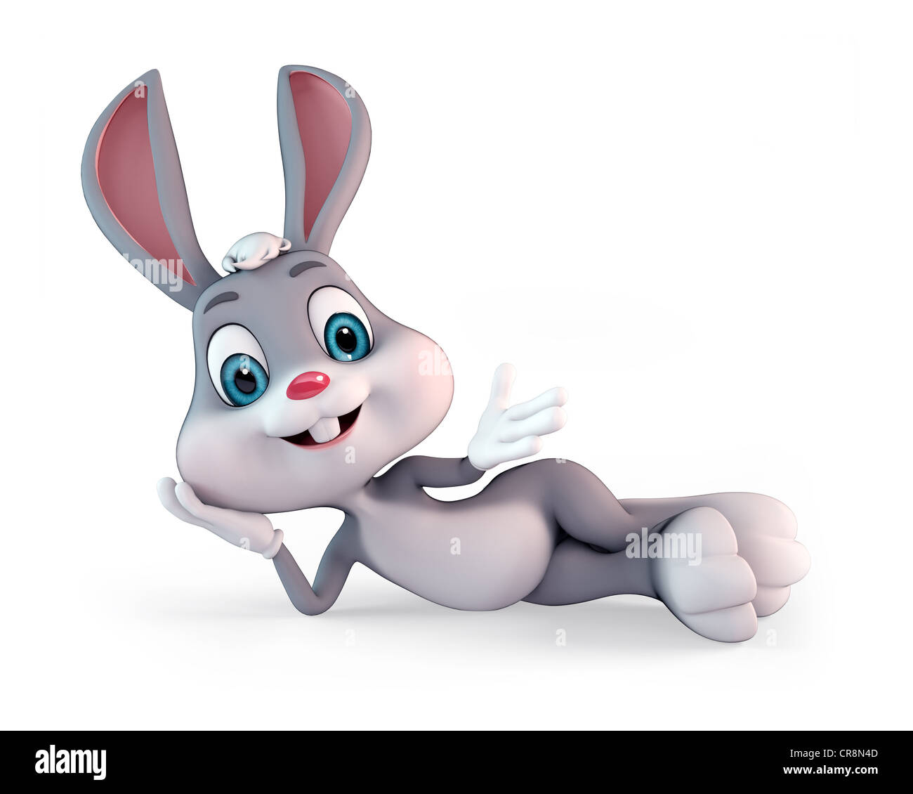 bunny lay down Stock Photo - Alamy