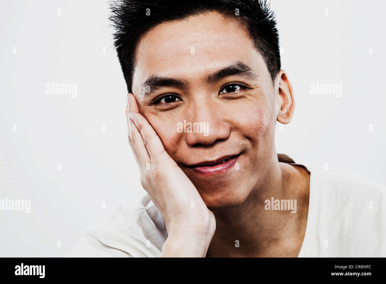 Chin o hand hi-res stock photography and images - Alamy