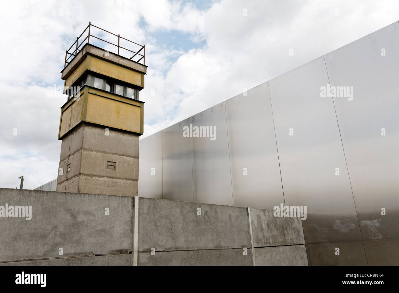 Former watchtower, Berlin Wall Memorial, Bernauer Strasse, Mitte ...