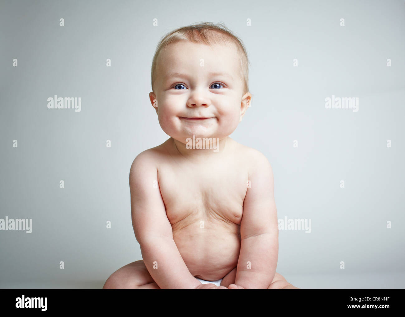 Baby boy smiling Stock Photo - Alamy
