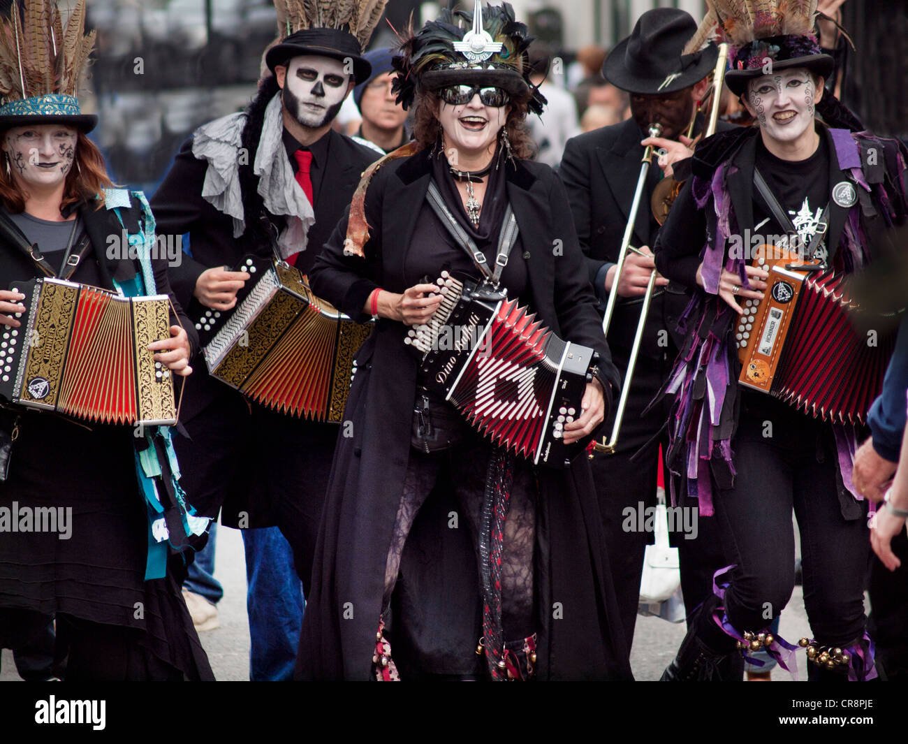 Musicians at a Morris dancing festival in Brighton Stock Photo - Alamy