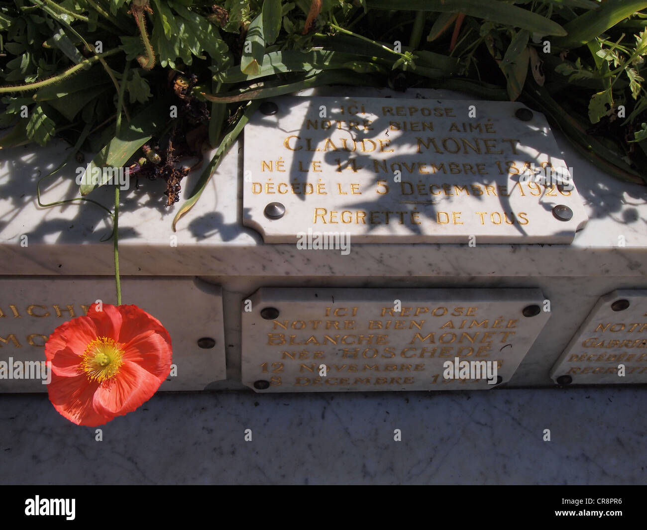 Claude monet grave hi-res stock photography and images - Alamy