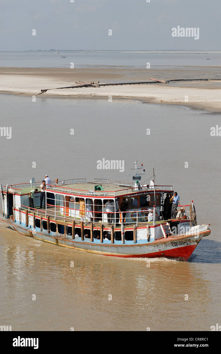 South asia , Bangladesh , ferry boat at Ganges river which is called ...