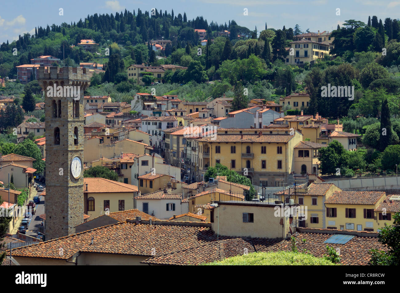 Panoramic view Fiesole Tuscany Italy Stock Photo - Alamy
